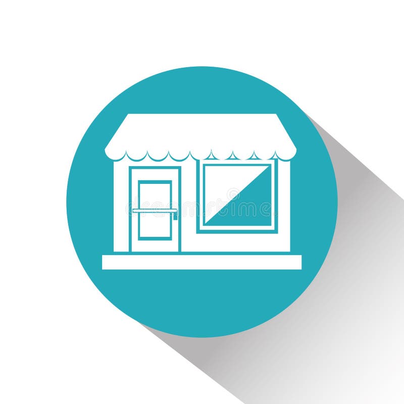 Building Store Isolated Icon Stock Illustration - Illustration of store ...