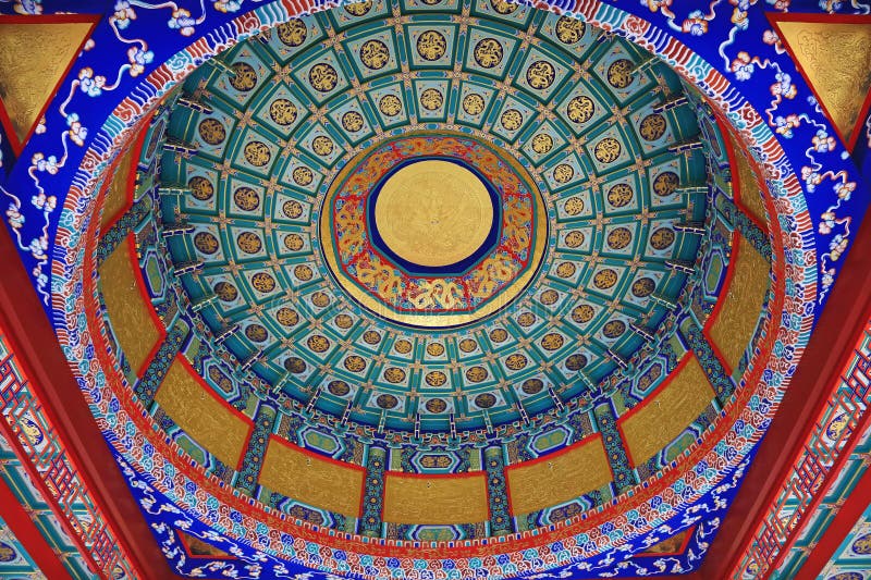 Building Structure Chinese Ancient Dome Stock Image - Image of ...
