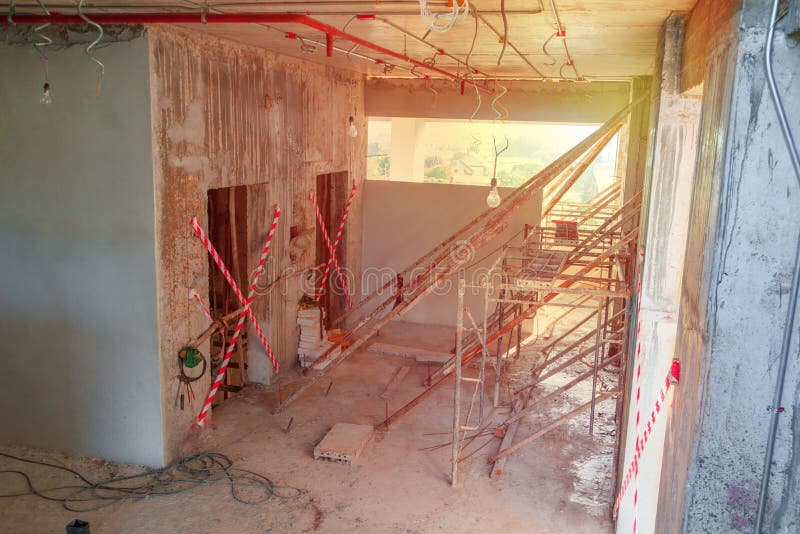 Building Structure Interior Construction Site Development Housing Stock ...