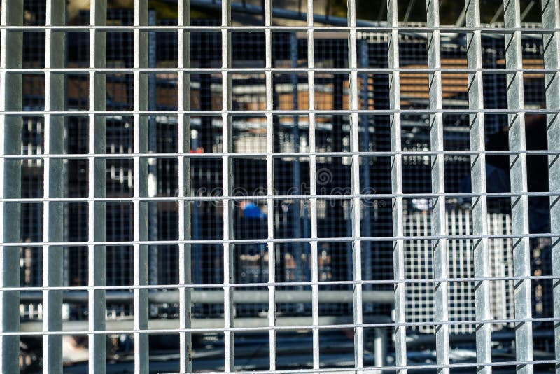 Steel Grids and Concrete Used To Reinforce the Floor Structure Stock ...