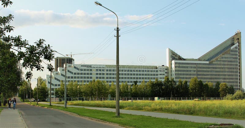 The Building of the Student Hostel. Stock Photo - Image of downtown ...