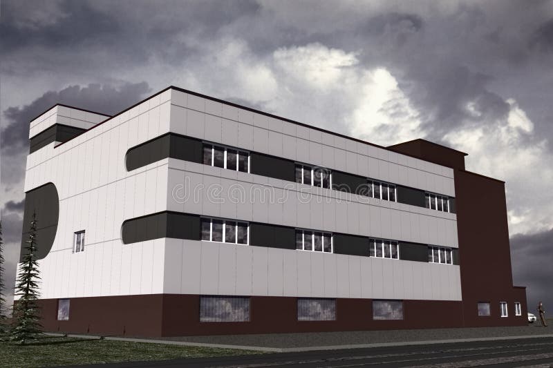 Building in the Style of Constructivism Stock Illustration ...