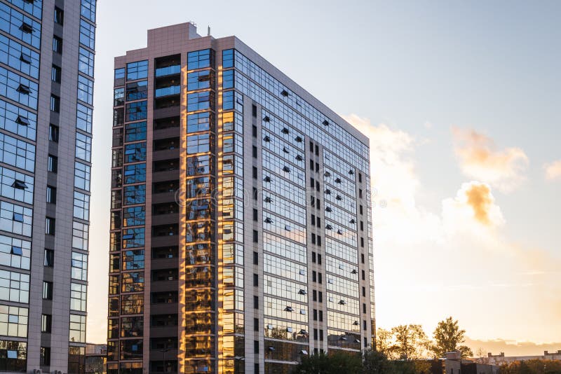 Building in the Style of Modern Architecture High-tech Cityscape ...