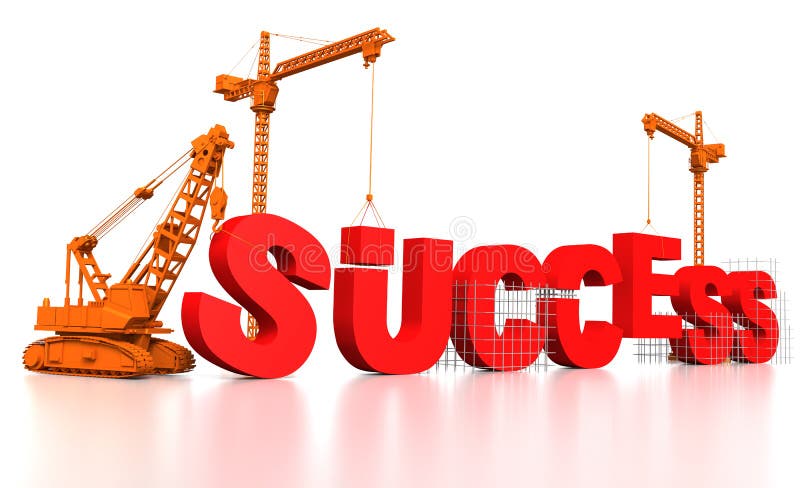 Building Success stock illustration. Illustration of render - 17156066