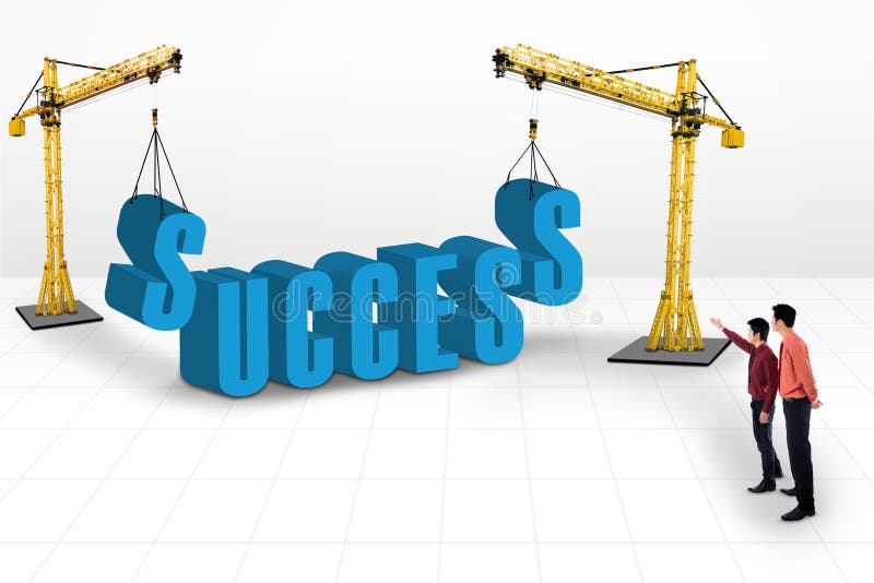 Building success concept stock illustration. Illustration of building ...