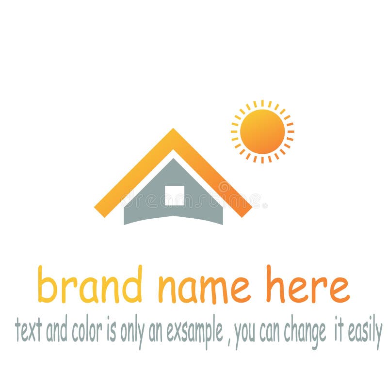 Building sun logo stock vector. Illustration of recycle - 110078042