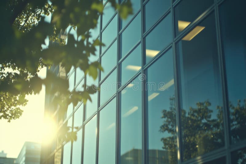 Building with sunlight stock image. Image of design - 375810573