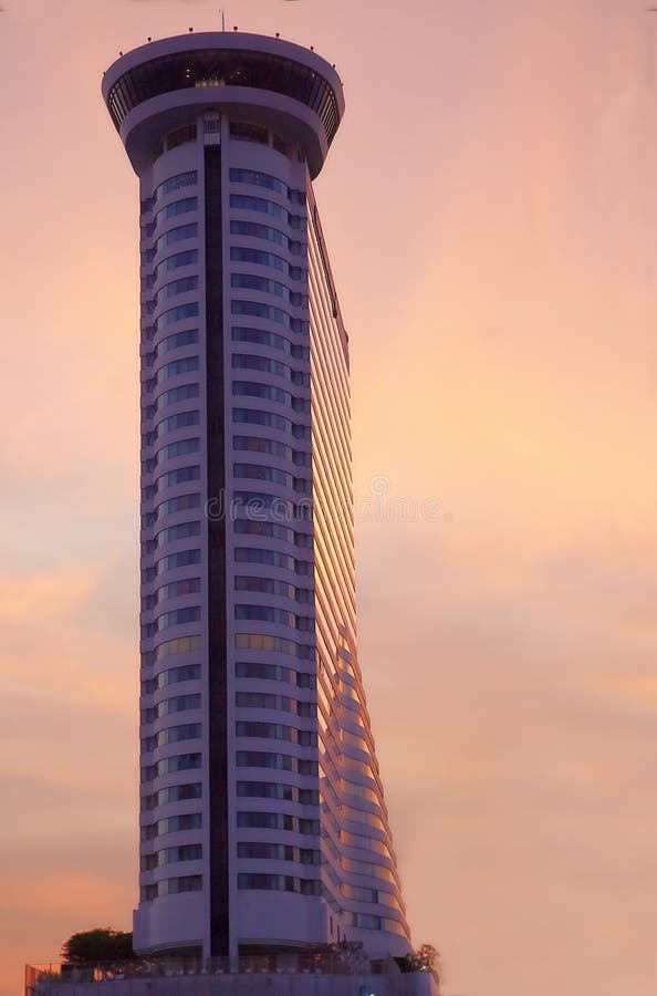Building on the sunset stock photo. Image of coastline - 12261324