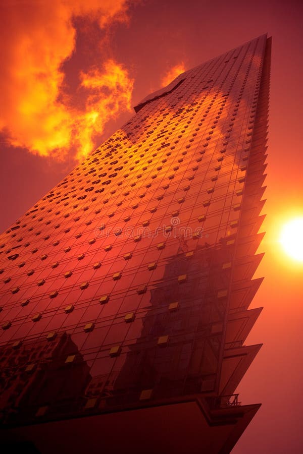 Building Sunset stock image. Image of jagged, luxury - 12501247