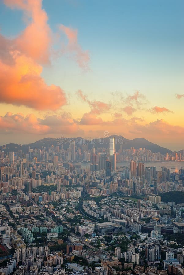 Building sunset stock image. Image of manhattan, exterior - 75865989