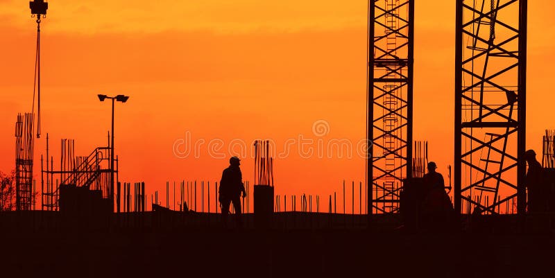 Building at sunset stock image. Image of industry, future - 69698423