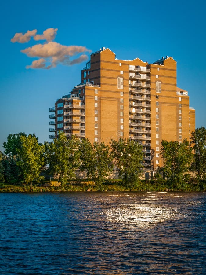Building in the Sunset stock image. Image of business - 67332283