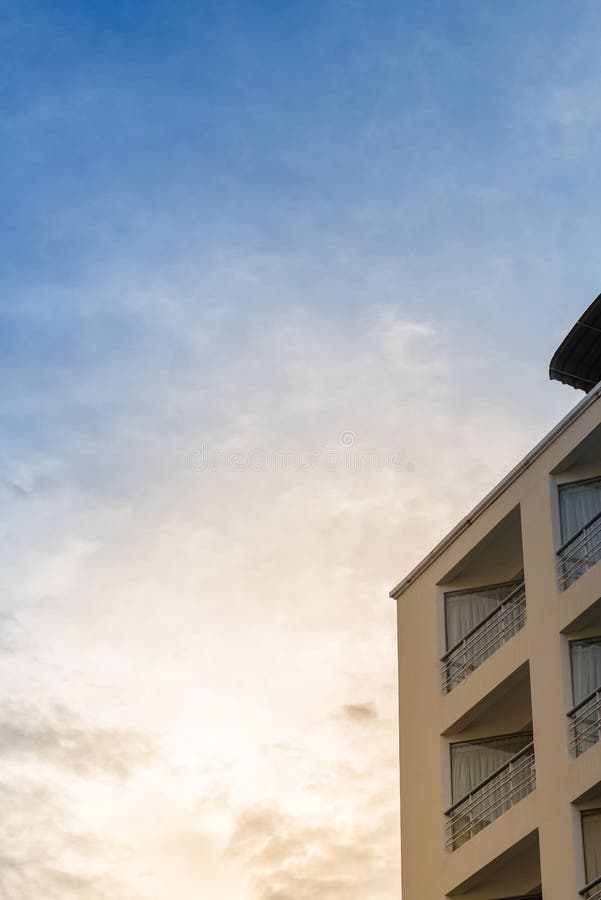 Building and sunset stock photo. Image of work, city - 74330780