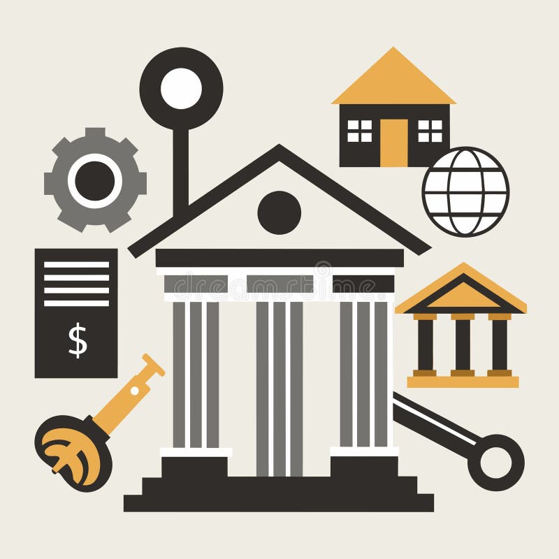 A Building Surrounded by Different Objects and Items from Various ...