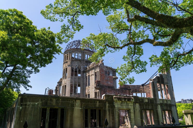 Building that Survived the Atomic Bomb Stock Image - Image of ruin ...