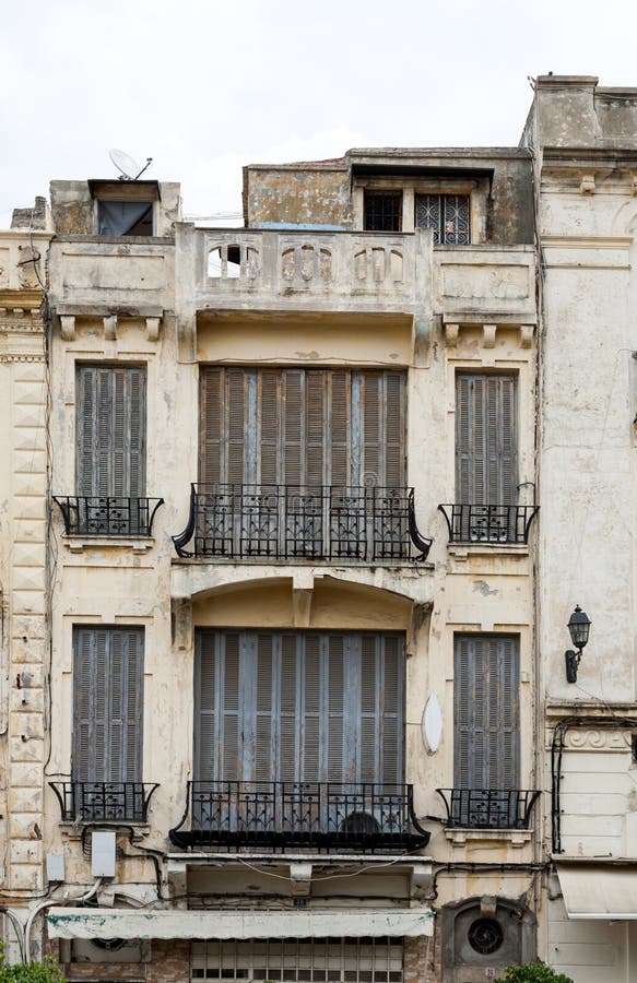 Building in Tangier Morocco Stock Photo - Image of africa, concrete ...