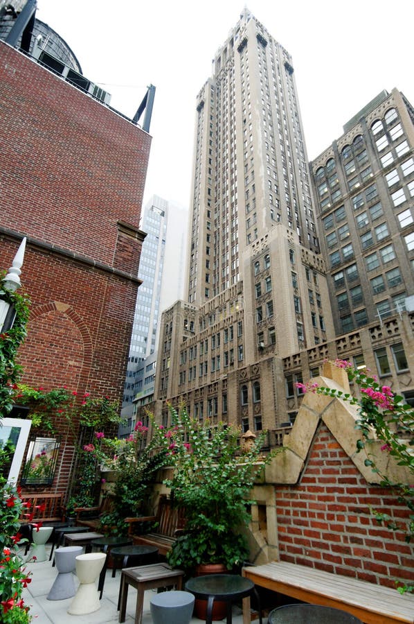 Building Terrace stock image. Image of plants, urban - 12619483