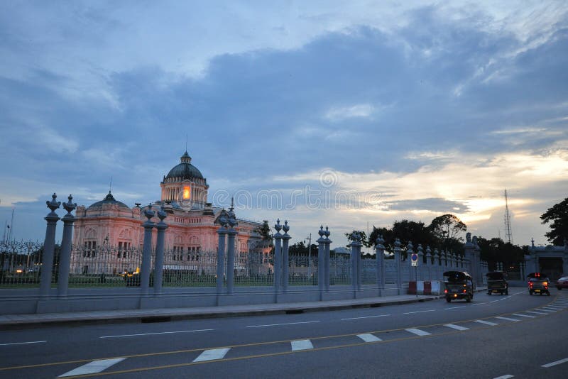 Europe Building of Clock Tower in Abac University Bangna Bangko Stock ...