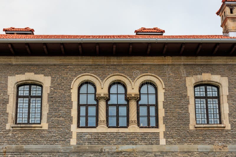 Building with Three Windows on the Front, Cantacuzino Castle. December ...