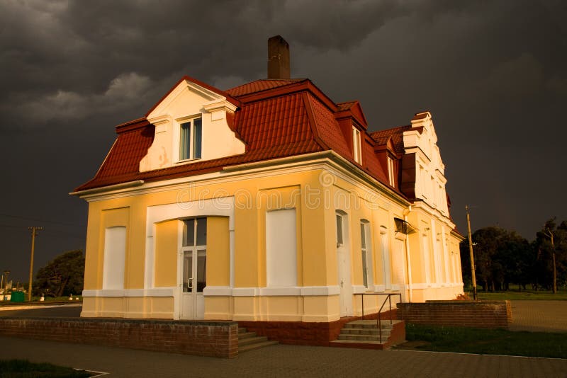 Building (thunder-storm) stock photo. Image of cloud - 23523848