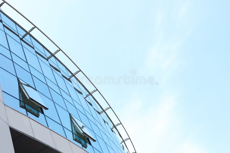 Building with Tinted Windows, Outdoors Stock Image - Image of built ...