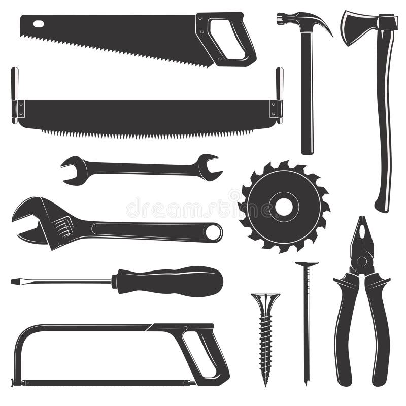 Building tool set stock vector. Illustration of service - 78018882