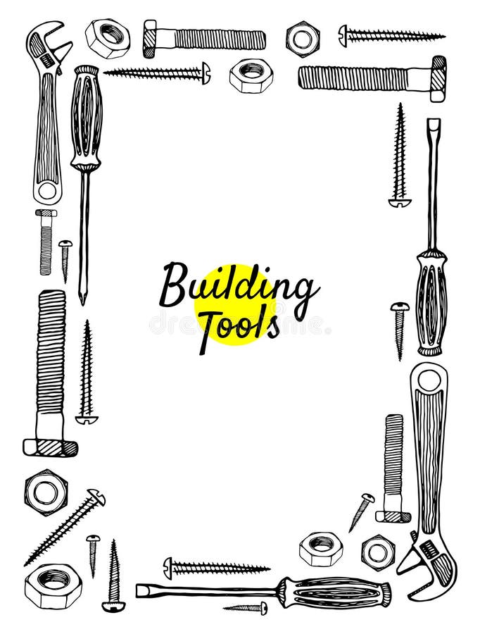 Carpentry Tools Border Stock Illustrations – 125 Carpentry Tools Border ...