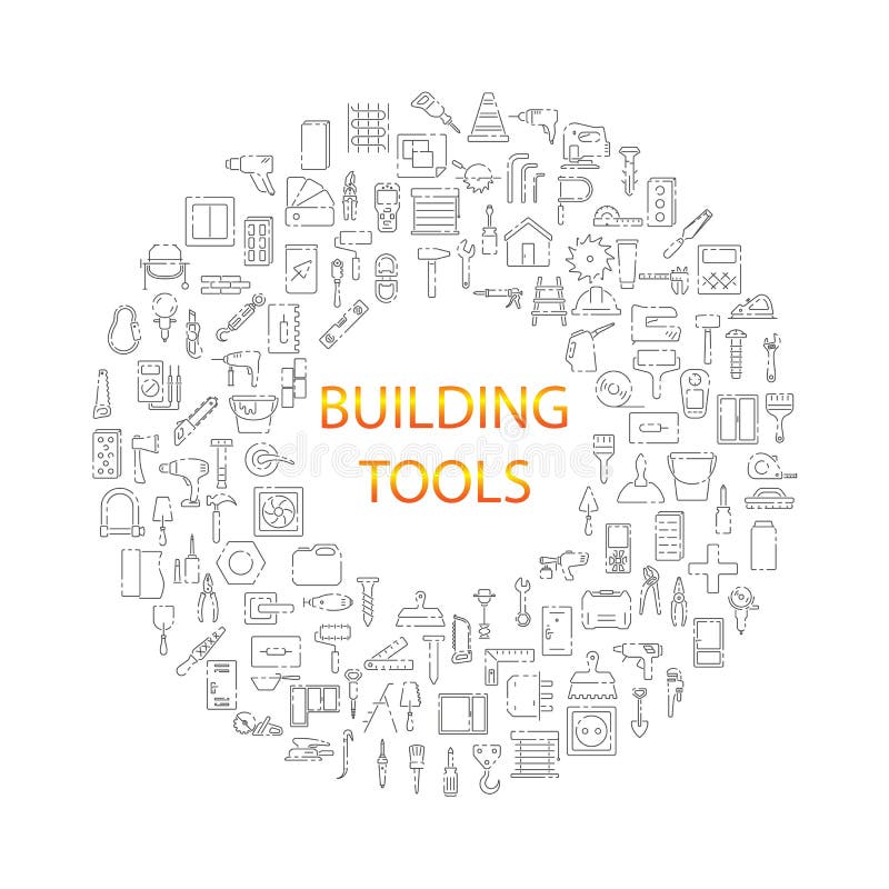 Construction Signs And Tools Picture. Image: 17848220