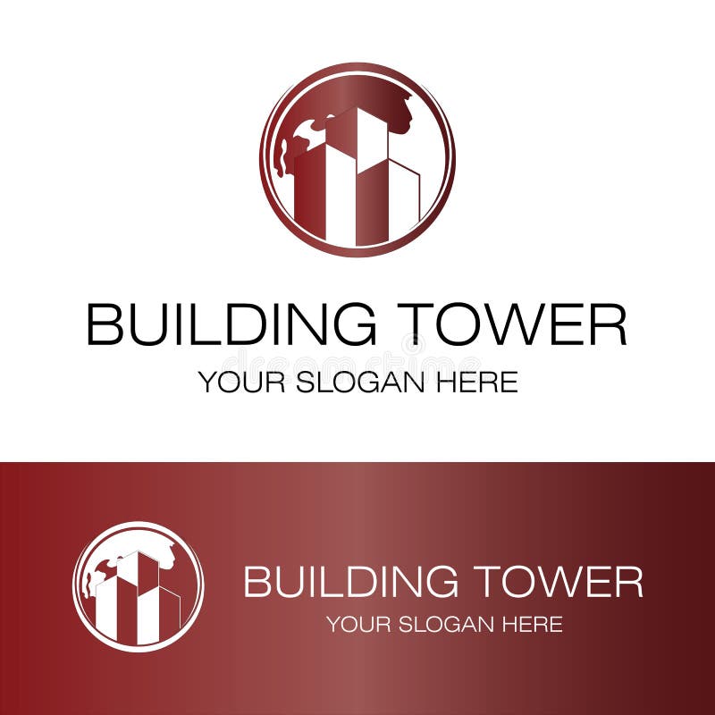 Building tower logo stock vector. Illustration of logo - 83743754