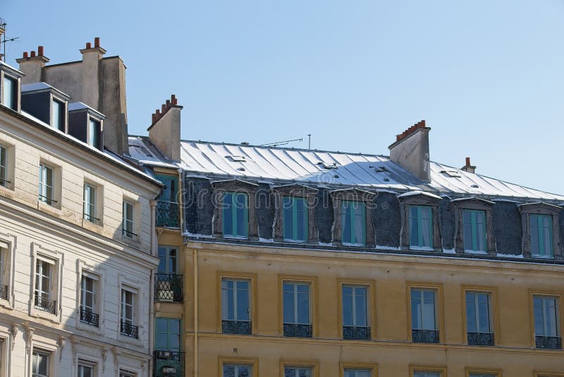 Building in the Town Country Stock Image - Image of apartment, roof ...