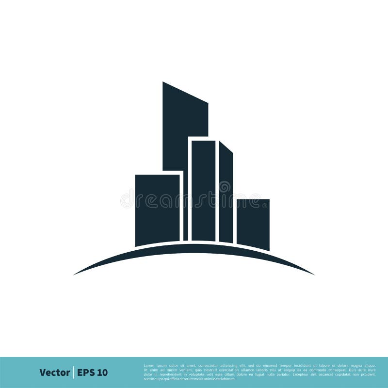 Building Town Icon Vector Logo Template Illustration Design. Vector EPS ...