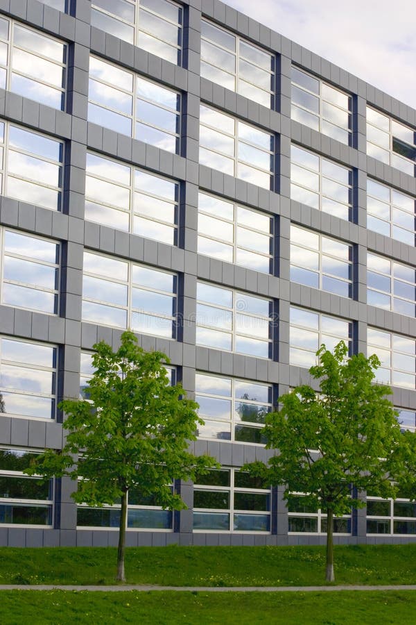 Building with trees stock image. Image of grass, architecture - 8187207