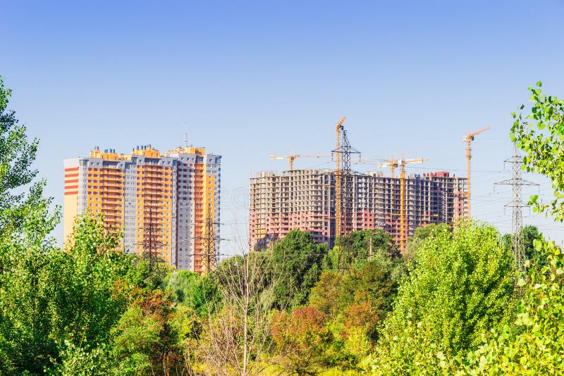 Building with Trees in the Foreground Stock Photo - Image of multistory ...