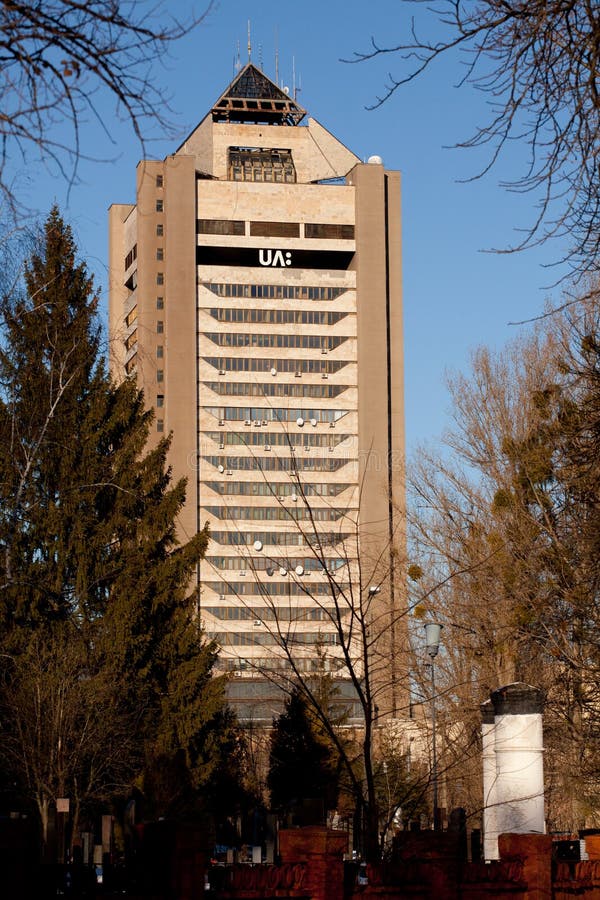 Building of TV center editorial stock image. Image of detail - 85792414