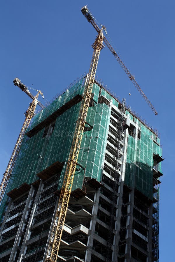 Building Under Construction Stock Image - Image of cement, isolated ...