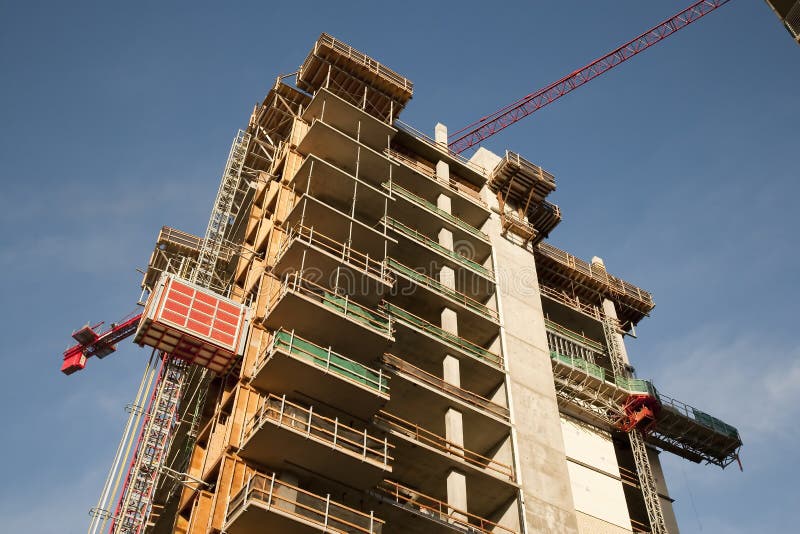 Building Under Construction Stock Photo - Image of site, horizontal ...