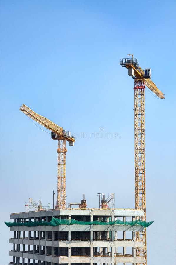 Building crane structure stock photo. Image of commercial - 146526596