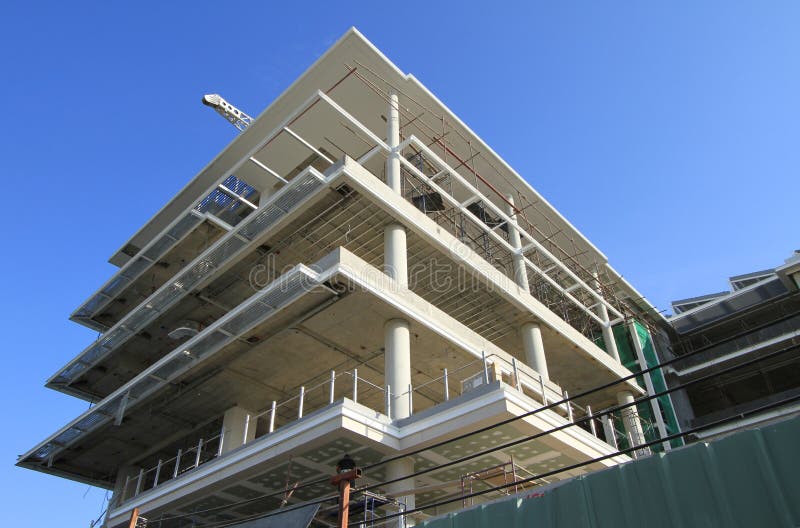 Building Under Construction Stock Photo - Image of concrete, equipment ...