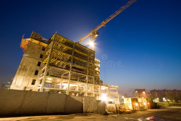 Building Under Construction Stock Image - Image of business, design ...
