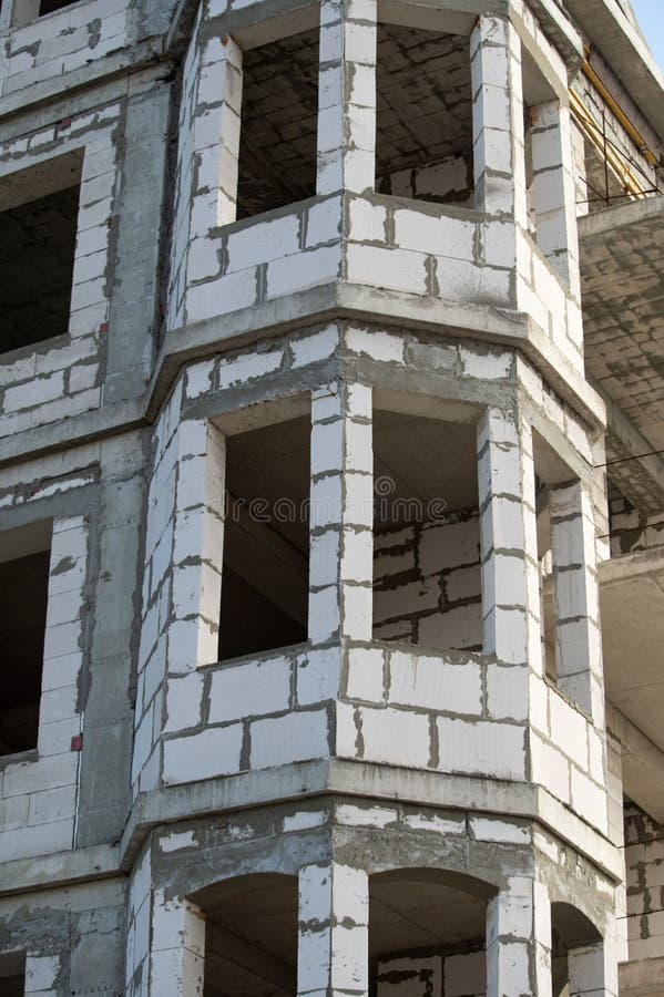 Building Under Construction Stock Image - Image of cement, construction ...