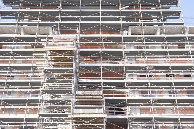 Building Under Construction with Building Armor. Stock Photo - Image of ...