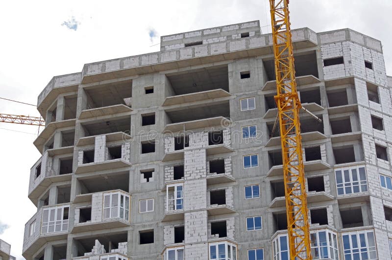 Building Under Construction Stock Photo - Image of royalty, loading ...