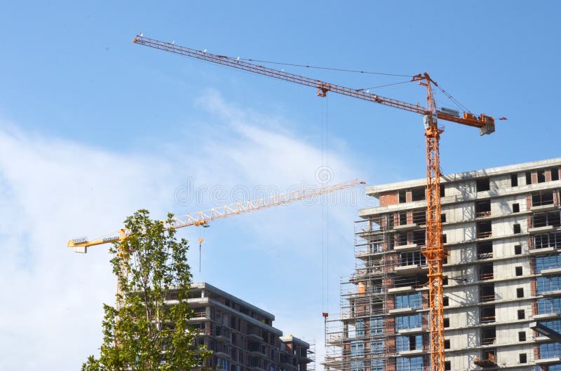 Building Under Construction Stock Image - Image of material, dangerous ...