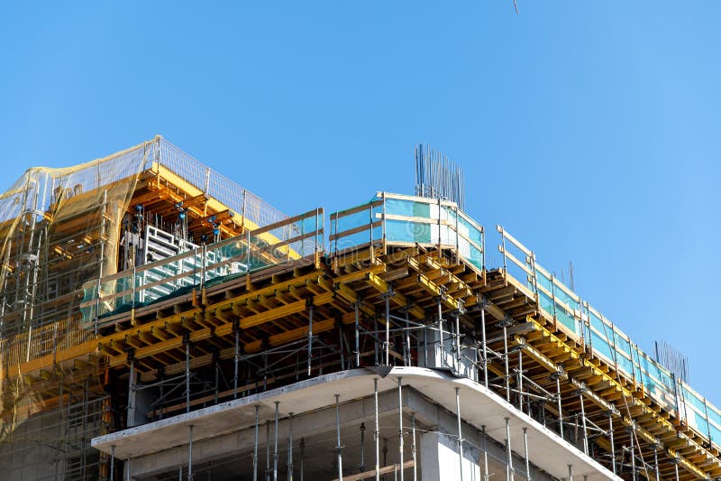 Building Under Construction Close Up Stock Photo - Image of industry ...