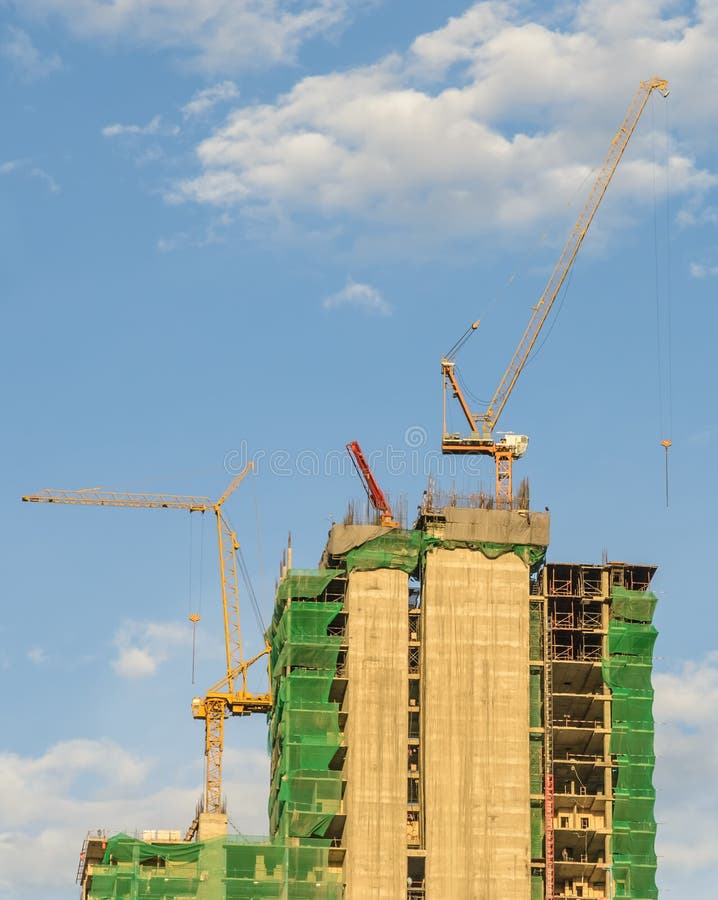 Building Under Construction Editorial Photography - Image of equipment ...