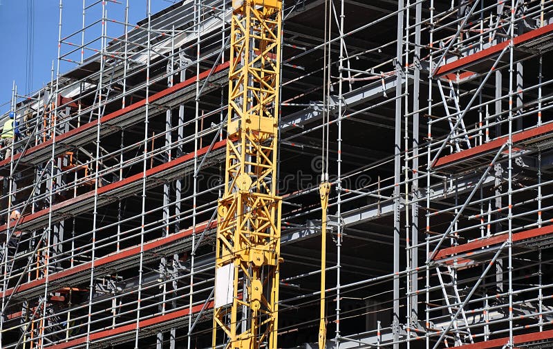 Building Under Construction Stock Photo - Image of material, making ...