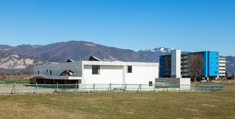 Building Under Construction Stock Image - Image of blue, concrete: 30212359