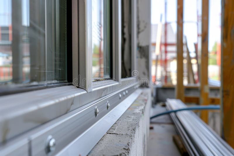 Building Under Construction with Focus on Window Framing and ...