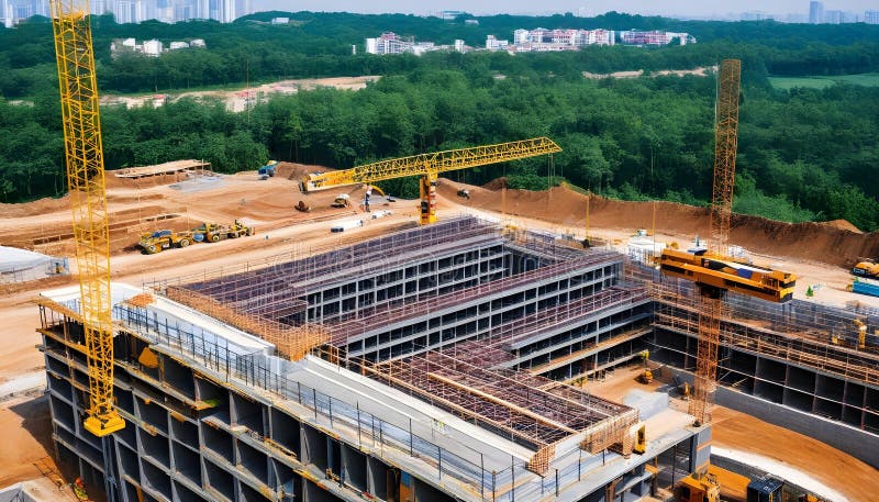 Construction Site Engineering, Industrial Development, and Buildings Currently Under ...