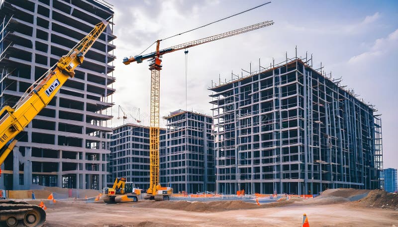 Construction Site Engineering, Industrial Development, and Buildings ...